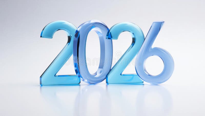 Numbers 2026 Shown Blue Silver Stock Photos - Free & Royalty-Free Stock ...