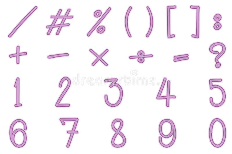 Pink Multiplication Square Poster Stock Vector - Illustration of pink ...