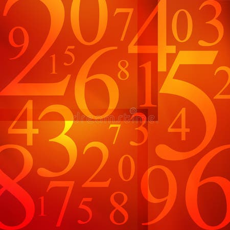 Numbers Soup stock illustration. Illustration of arithmetic - 141404