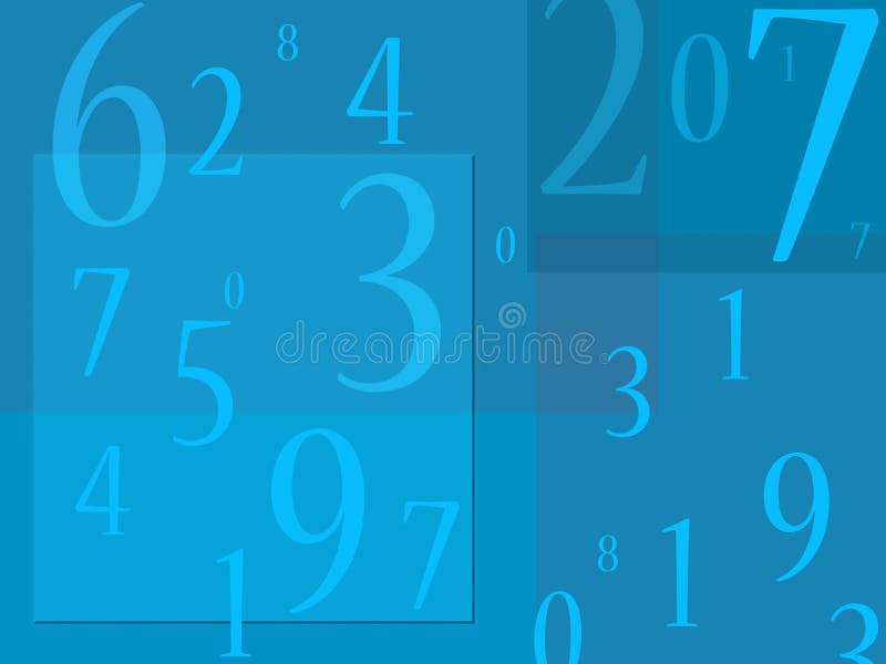 Random numbers stock illustration. Illustration of numbers - 21582007