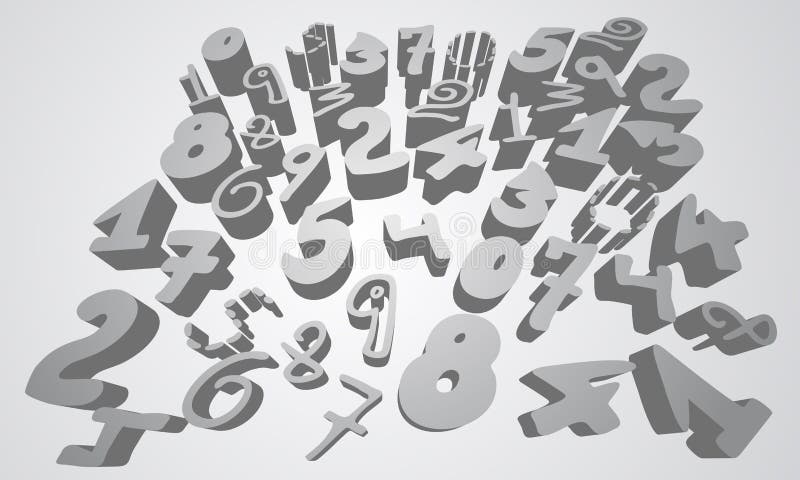 Numbers symbol stock illustration. Illustration of creative - 43516143