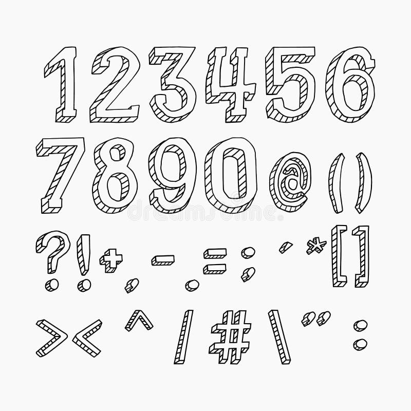 Chalk Vector Math Symbols Numbers Stock Illustrations 73 Chalk Vector