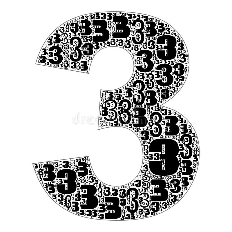 Numbers 1 2 3 4 5 6 7 8 9 0 Text Illustration Background. Full ...