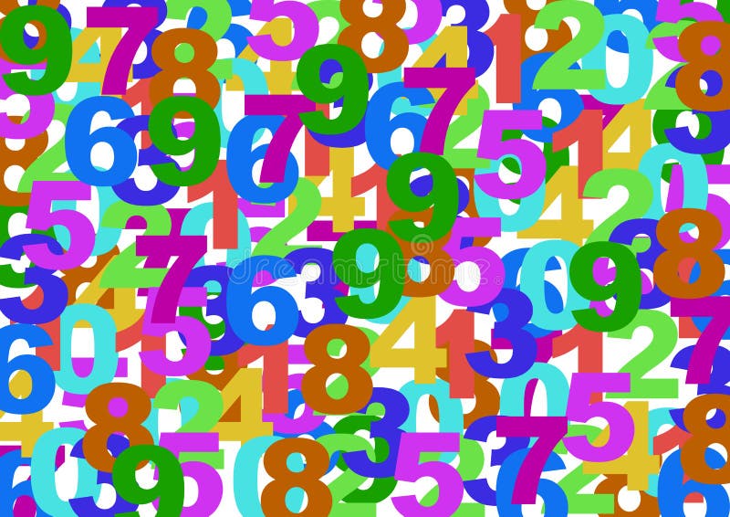 Numbers texture stock illustration. Illustration of abstract - 78428212