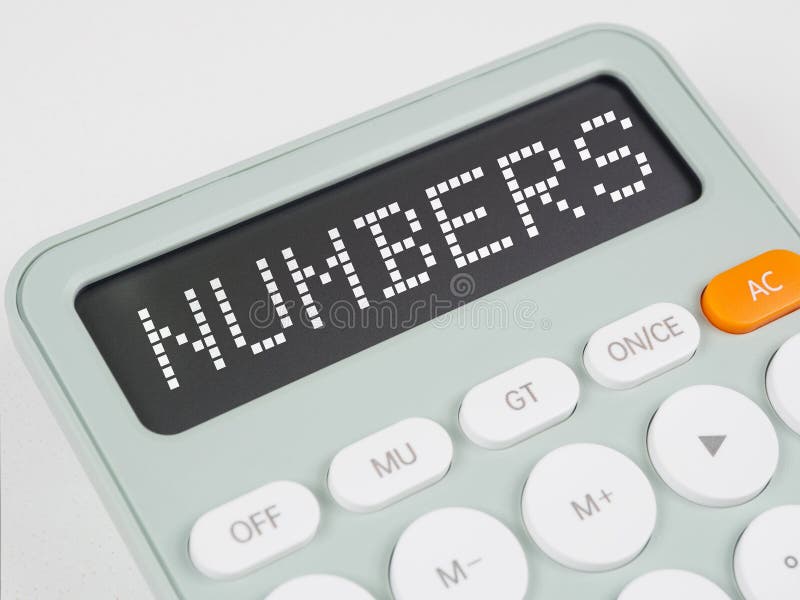 Numbers Title Term Calculator Screen Stock Photos - Free & Royalty-Free ...