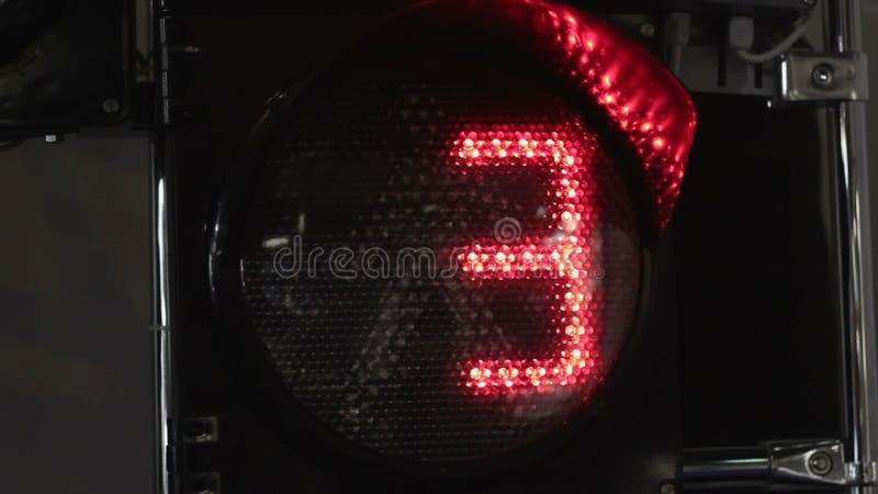 Numbers at a traffic light stock video. Video of symbol - 101353013