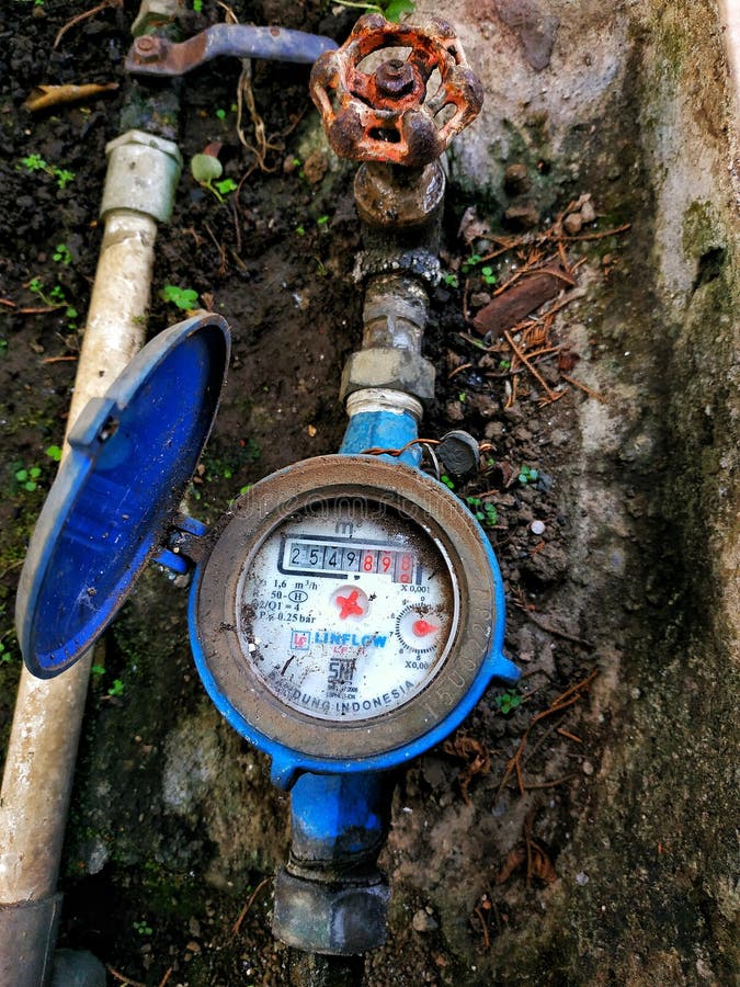 The Numbers on the Water Meter Recording in Our House. Editorial Stock ...