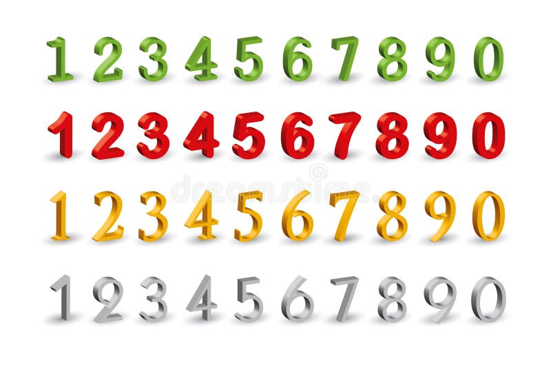 Perspective Numbers Stock Illustrations – 4,334 Perspective Numbers ...