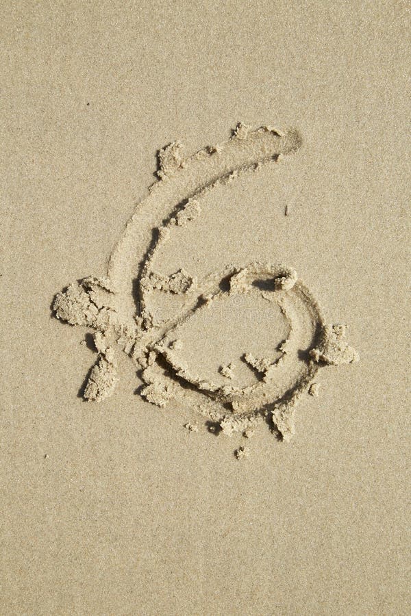 Numbers Written on the Sand Stock Photo - Image of numbers, basic: 83346528