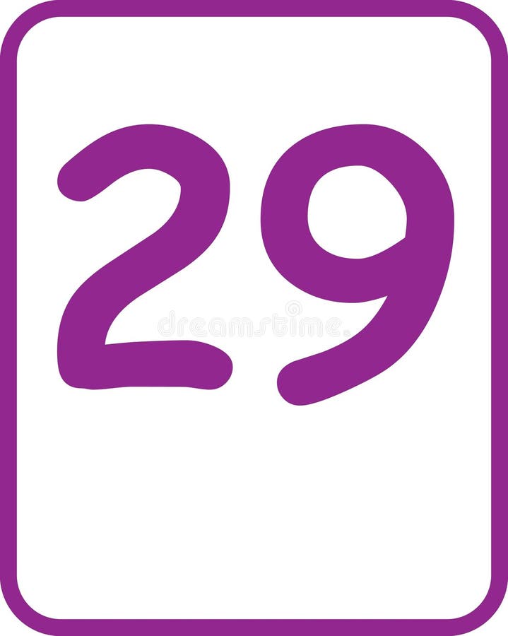 29 Flashcard Numbers for Kids, Learn To Count Stock Illustration ...