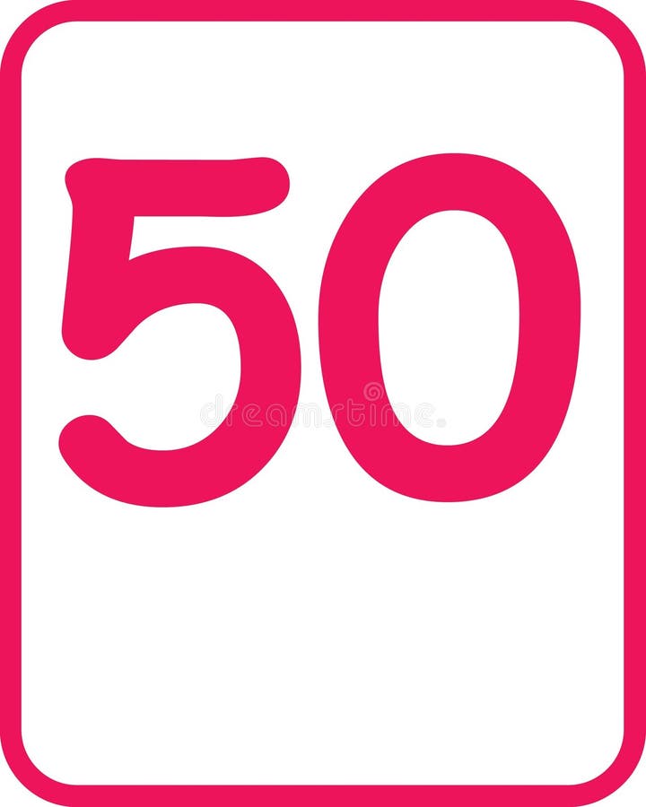 50 Flashcard Numbers for Kids, Learn To Count Stock Illustration ...