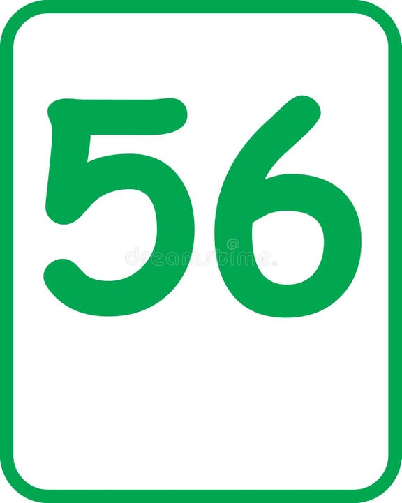 56 Flashcard Numbers for Kids, Learn To Count Stock Illustration ...