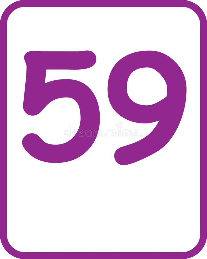 59 Flashcard Numbers for Kids, Learn To Count Stock Illustration ...