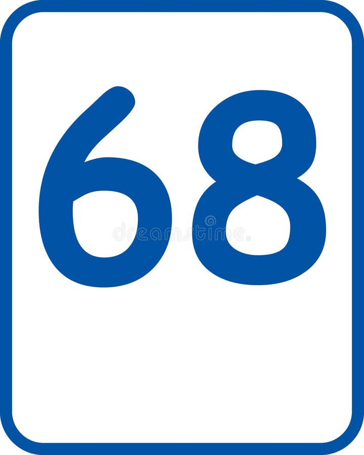 68 Flashcard Numbers for Kids, Learn To Count Stock Illustration ...