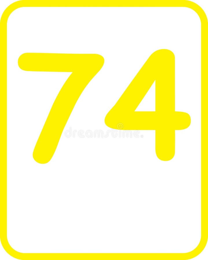 74 Flashcard Numbers for Kids, Learn To Count Stock Illustration ...