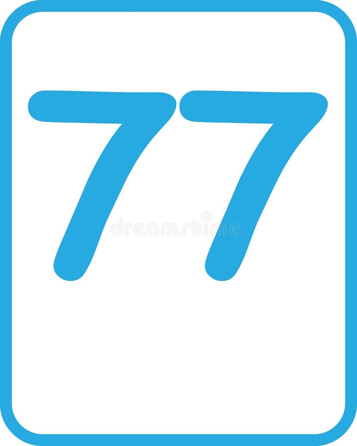 77 Flashcard Numbers for Kids, Learn To Count Stock Illustration ...