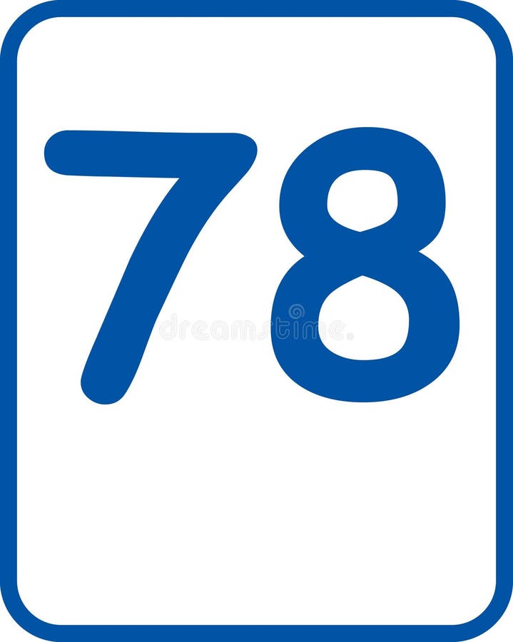 78 Flashcard Numbers for Kids, Learn To Count Stock Illustration - Illustration of count ...