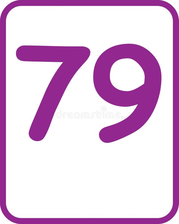 79 Flashcard Numbers for Kids, Learn To Count Stock Illustration ...