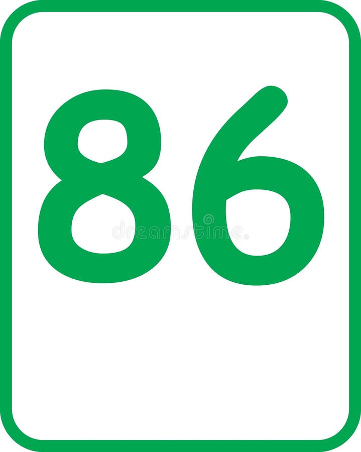 86 Flashcard Numbers for Kids, Learn To Count Stock Illustration ...
