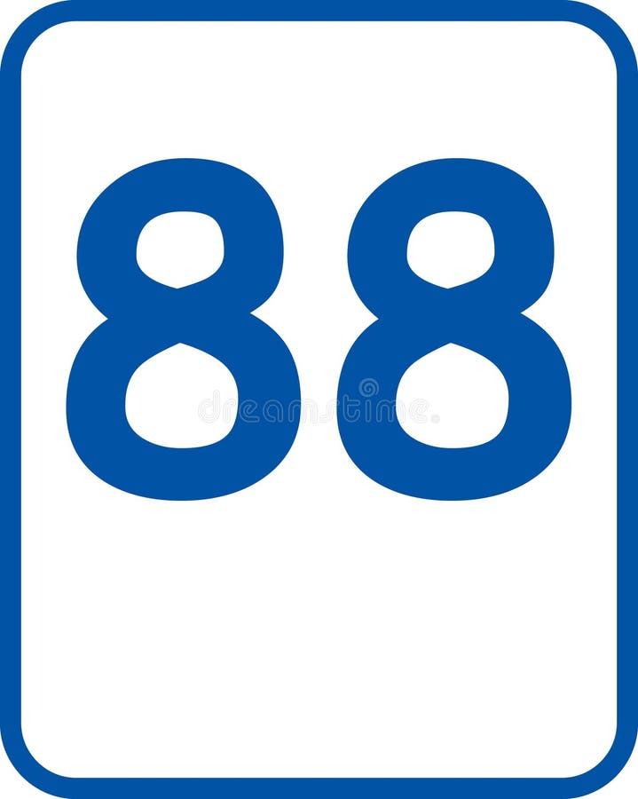 88 Flashcard Numbers for Kids, Learn To Count Stock Illustration ...