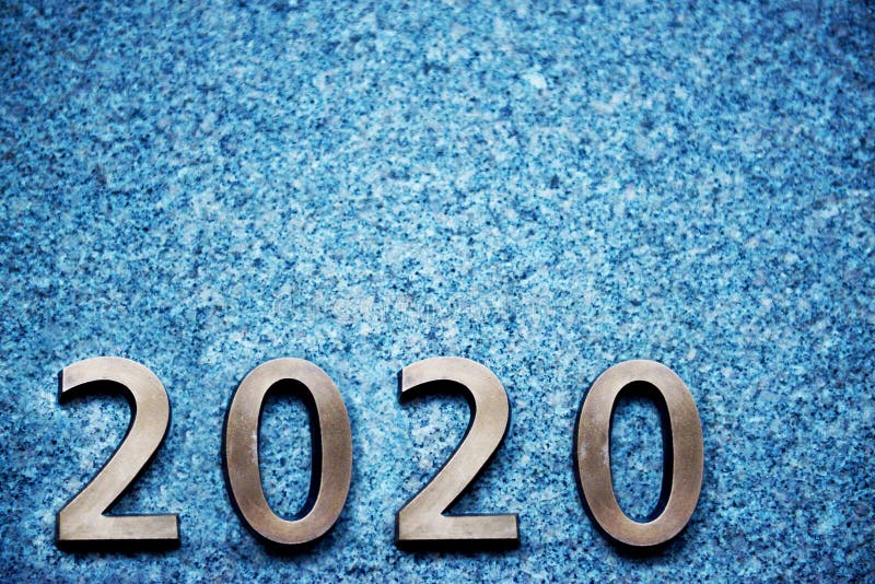 Numbers of Year 2020, New Decade of 21st Century Stock Photo - Image of ...