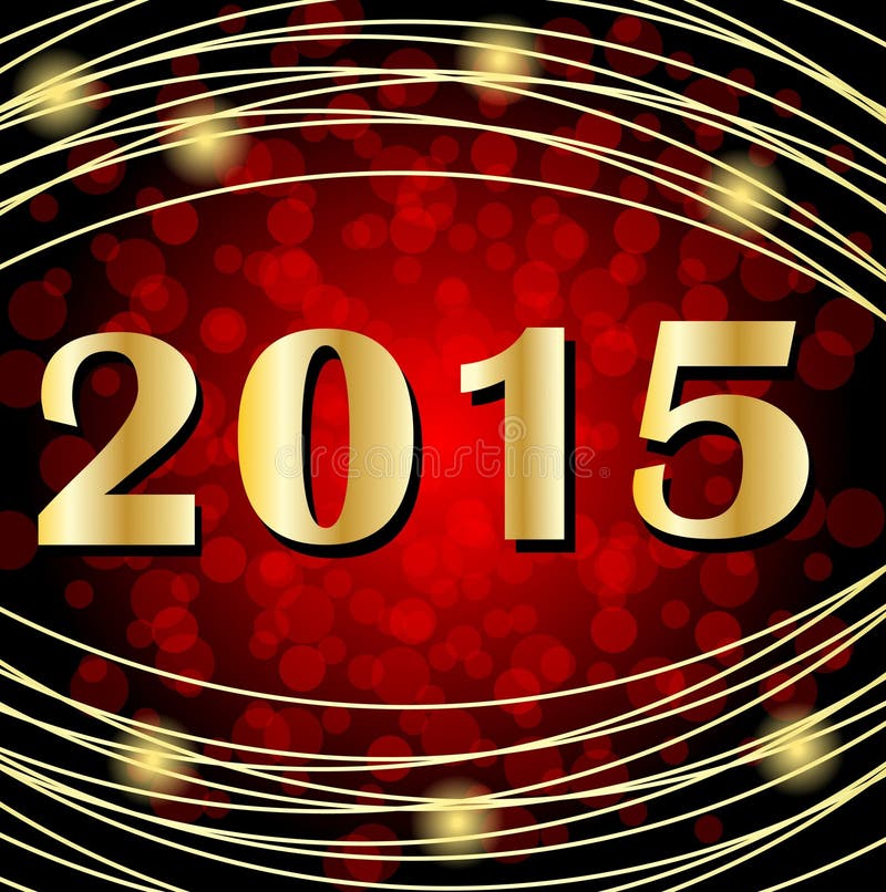 Numbers 2015 Year on a Dark Blue Festive Background Stock Vector ...