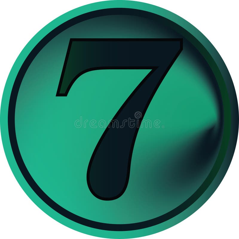 Number 7 Seven,educational Card,learning Counting with Fingers Stock ...