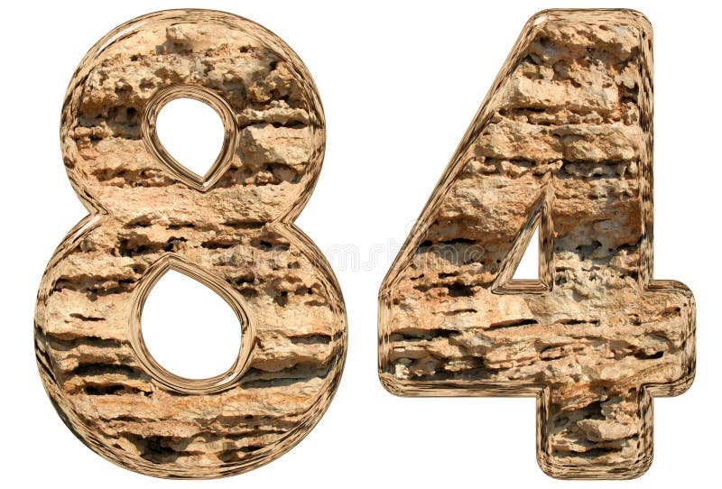 Eighty-four College Number 84 Stock Vector - Illustration of symbol ...