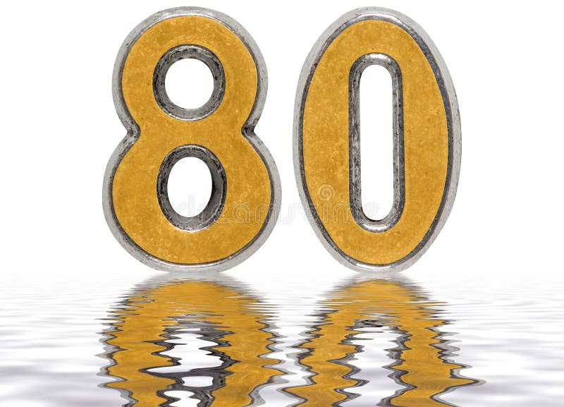 Numeral 87, Eighty Seven Isolated On White Background, 3d Render Stock ...