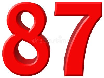 Numeral 87 Stock Illustrations – 53 Numeral 87 Stock Illustrations ...
