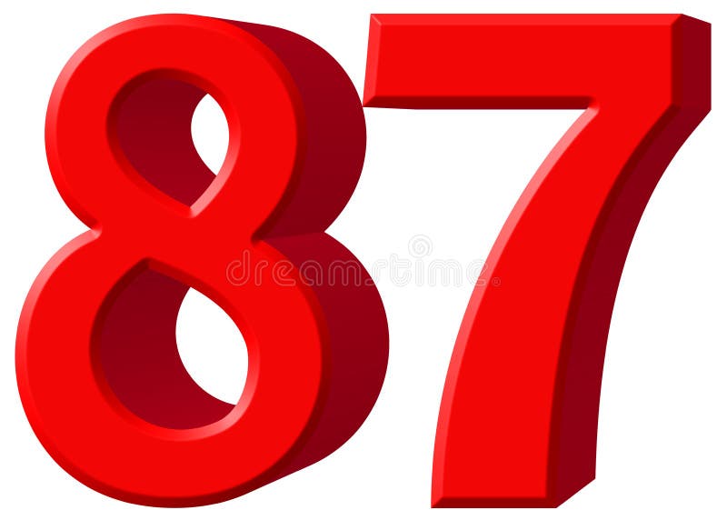 Numeral 87 Stock Illustrations – 71 Numeral 87 Stock Illustrations ...