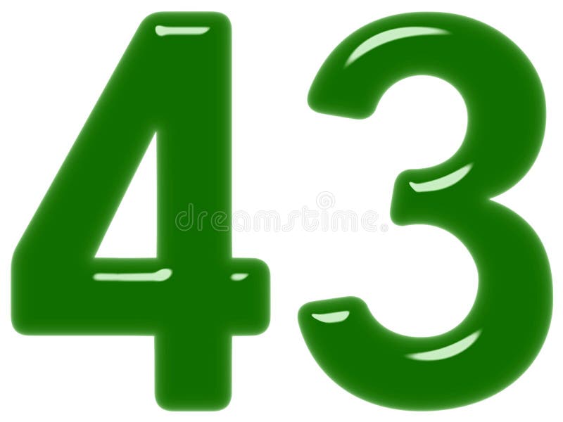 Numeral 43 Stock Illustrations – 53 Numeral 43 Stock Illustrations ...