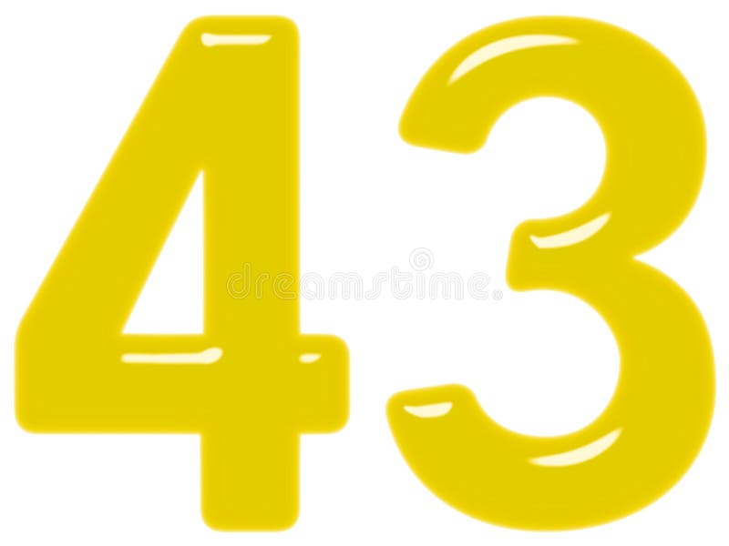Numeral 43 Stock Illustrations – 63 Numeral 43 Stock Illustrations ...
