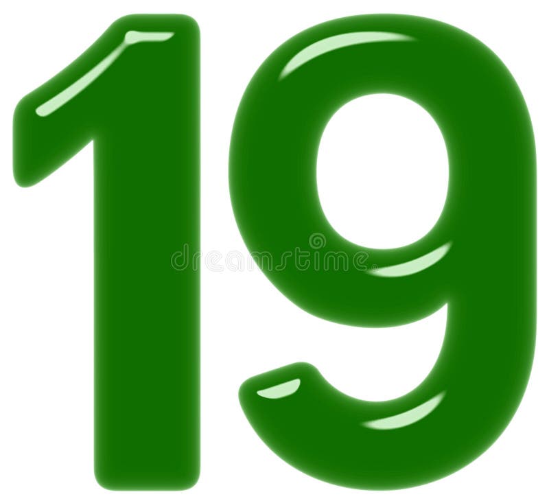 Number Nineteen Clipart