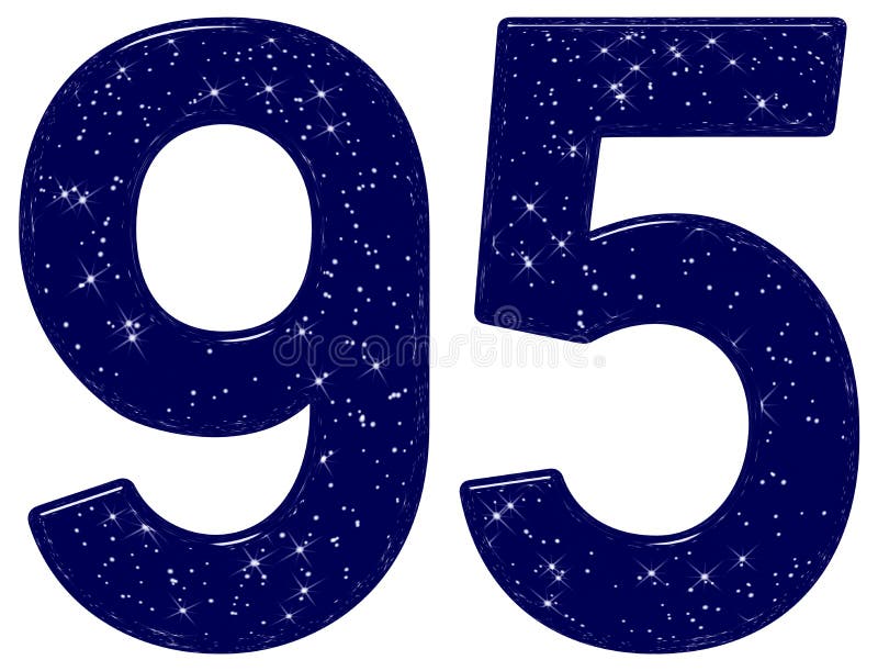 Numeral 99, Ninety Nine, Isolated on White Background, 3d Render Stock ...