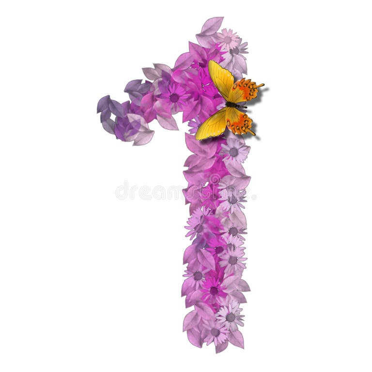 Numeral or number 1 stock illustration. Illustration of learn - 4534508