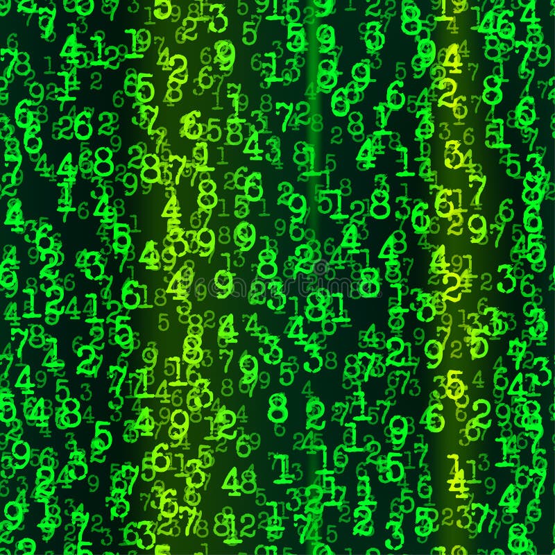 Numeral seamless pattern stock vector. Illustration of infinity - 69555836