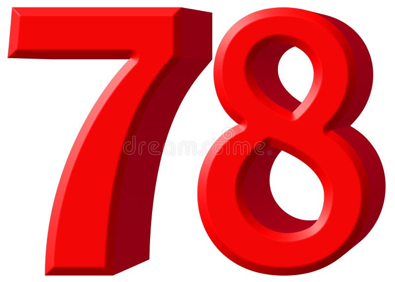 Numeral 78 Stock Illustrations – 79 Numeral 78 Stock Illustrations ...