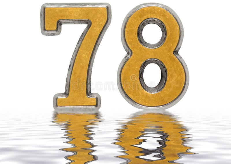 Seventy-eight Digital Number 78 Stock Vector - Illustration of ...