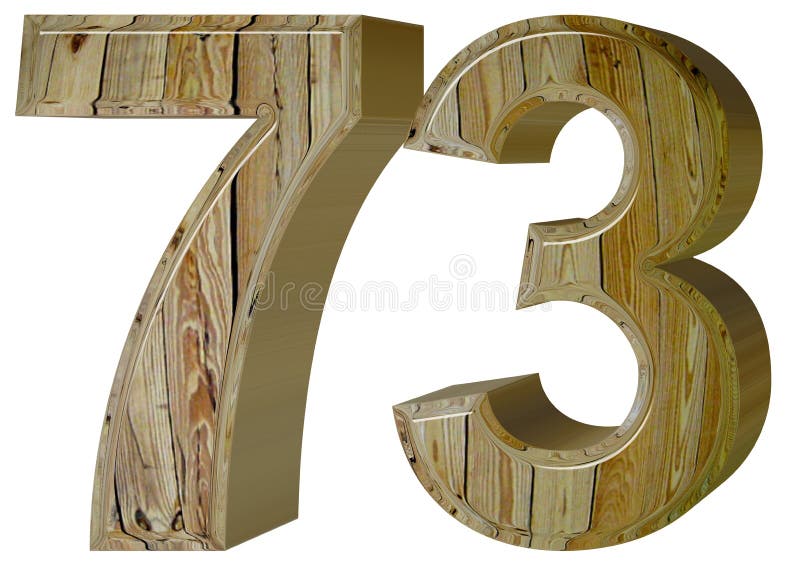 Seventy-three College Number 73 Stock Vector - Illustration of figure ...