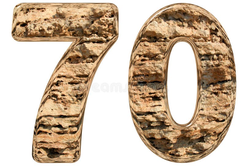 Numeral 76, Seventy Six,, Isolated on White Background, 3d Render Stock ...