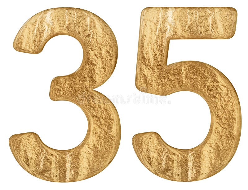 Numeral 35, Thirty Five, Isolated on White Background, 3d Render Stock ... Numeral 35, Thirty Five, Isolated on White Background, 3d Render Stock ...