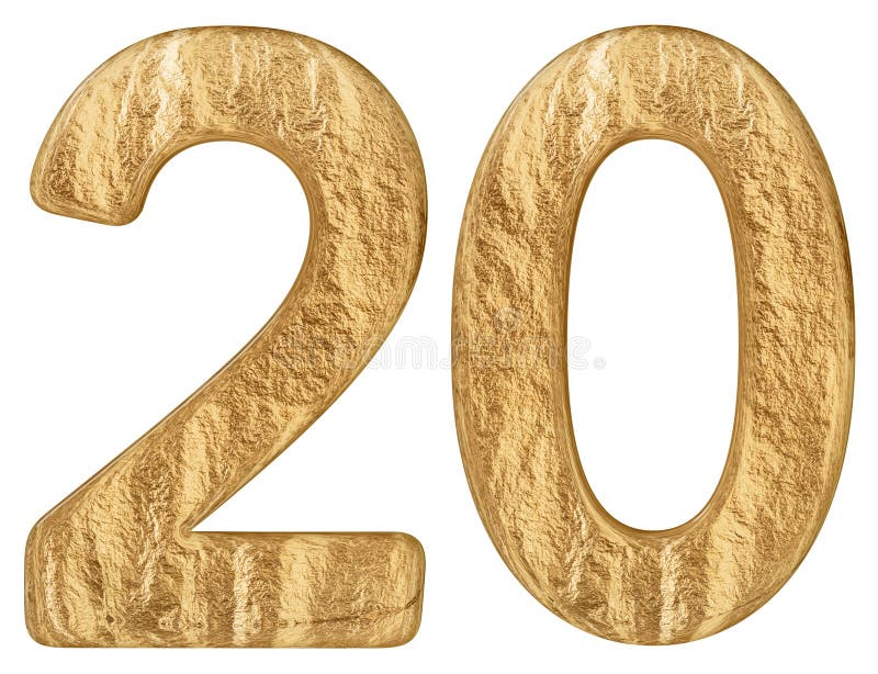 Numeral 28, Twenty Eight, Star Sky Texture Imitation, Isolated on White ...