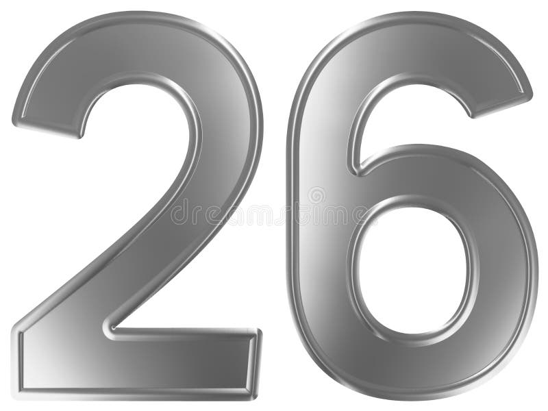 Numeral 26 Stock Illustrations – 52 Numeral 26 Stock Illustrations ...