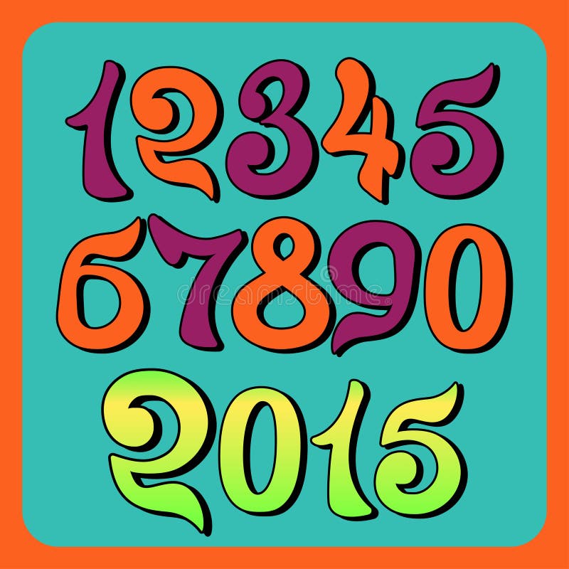 Numerals stock vector. Illustration of mathematical, modern - 47786472