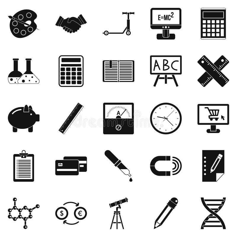 Numerator Icons Set, Isometric Style Stock Vector - Illustration of ...