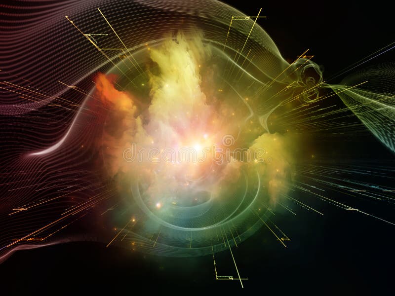 Abstract Visualization Composition Stock Illustration - Illustration of ...