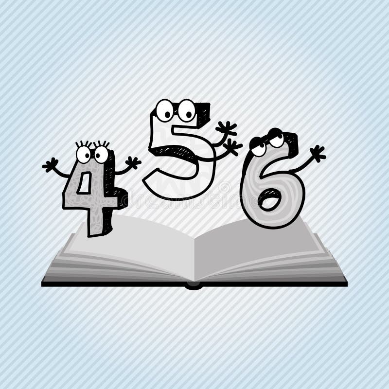 Numeric character design stock illustration. Illustration of four ...