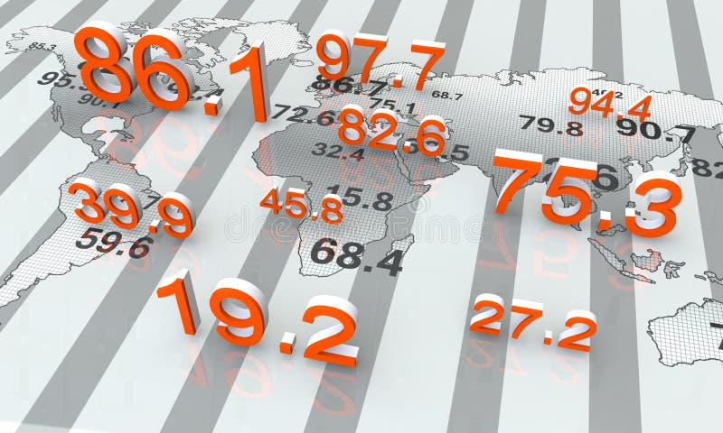 Numeric data stock illustration. Illustration of exchange - 19314933
