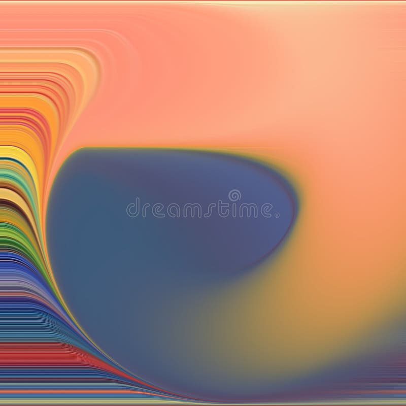 Numeric Elegy of Color stock illustration. Illustration of graceful ...